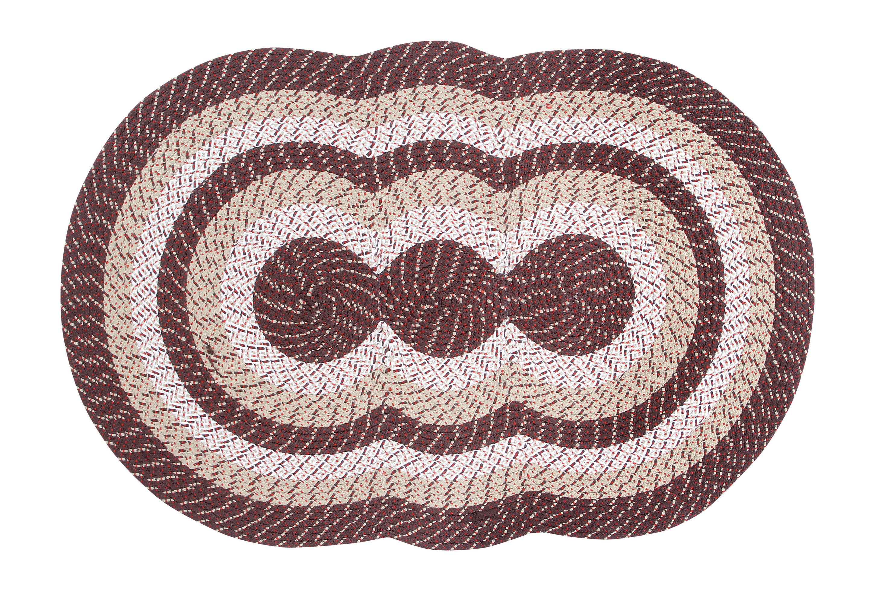 Better Trends Country Braid Reversible Indoor Area Utility Rug 100% ...