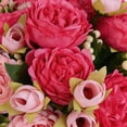 2-Pack Artificial Peony Bouquets, Mixed Pink Silk Peonies with ...