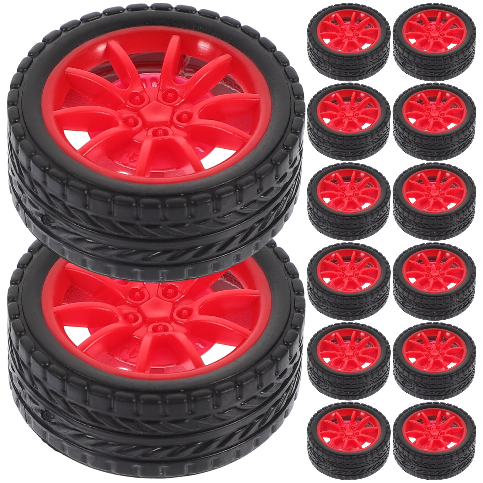 Click here for Deepcraff 20pcs Toy Wheels Toy Car Wheels Replacem... prices