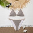 Bobifish Girls Bikini Swimsuit Halter Tie Triangle Top Side Tie Bottom ...