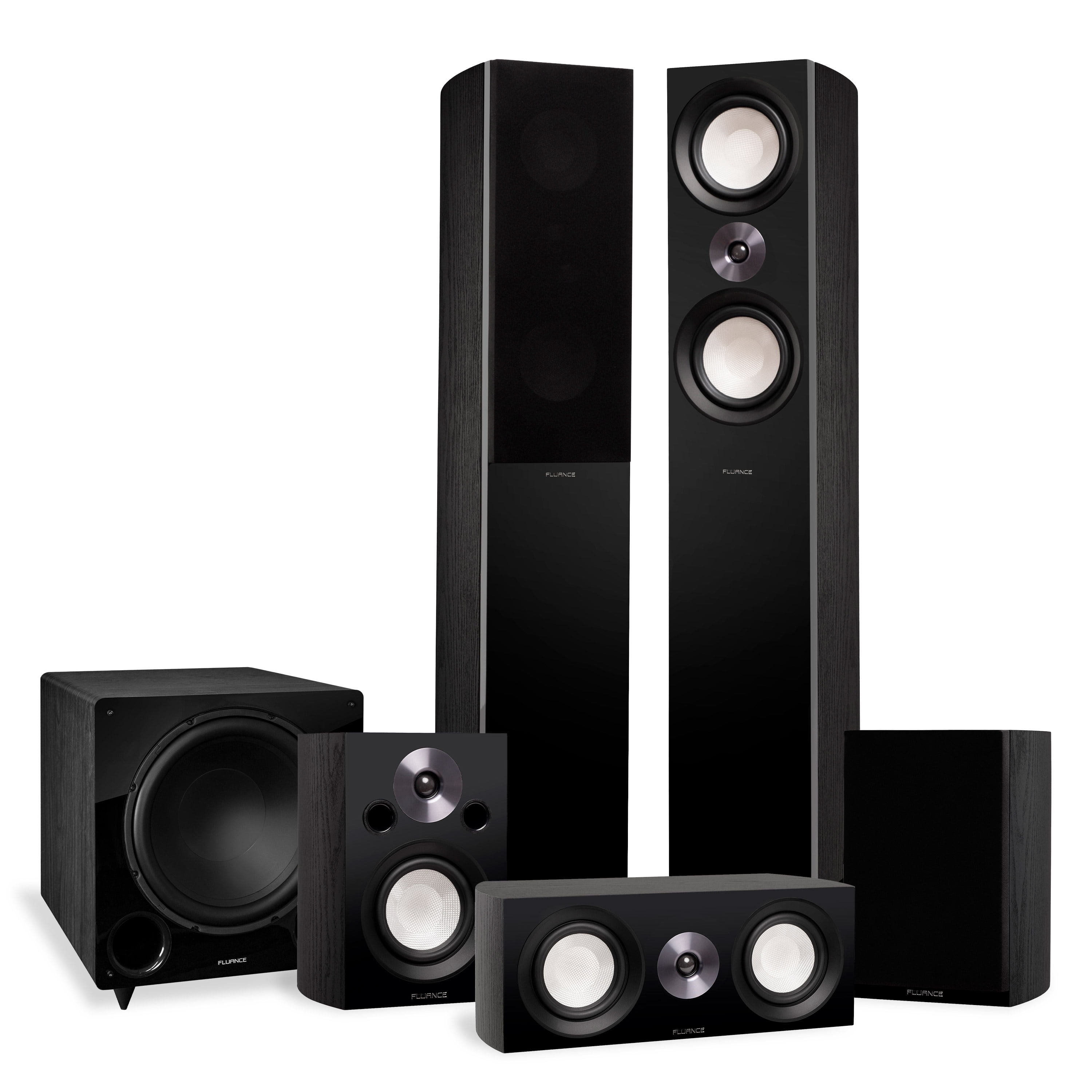 Fluance Reference Surround Sound Home Theater 5.1 Channel Speaker ...