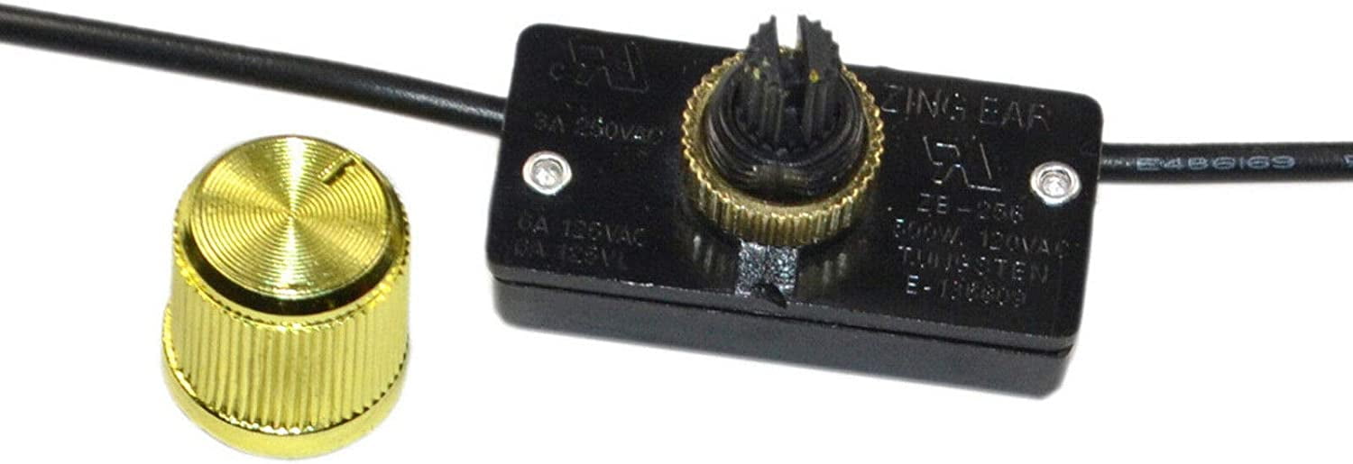 HQRP Universal Light Lamp Switch With Rotary Knob 125V 6A - Walmart.com