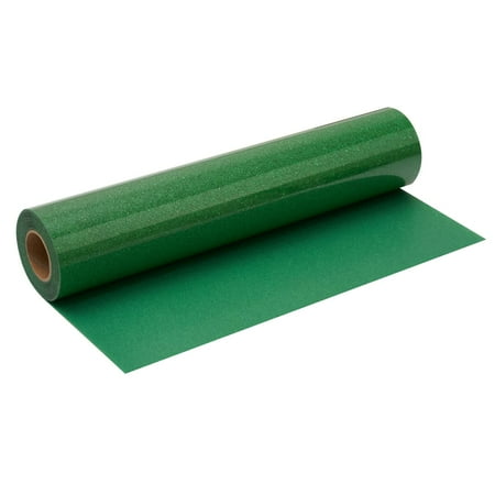 FANSgUAR green glitter HTV Roll -12x10ft Iron on Heat Transfer Vinyl ...