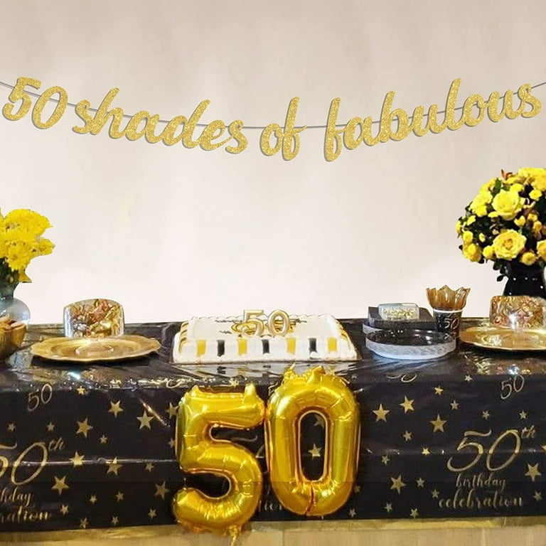 50 And Fabulous Birthday Party Decorations Shelly Lighting