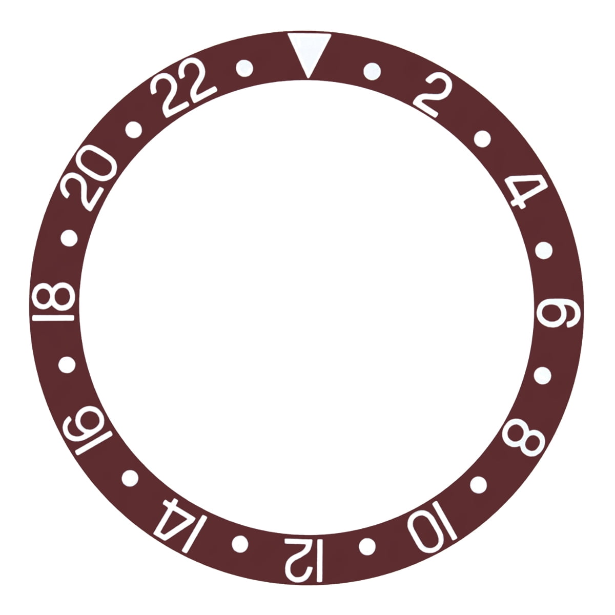 GMT BEZEL INSERT FOR ROLEX VINTAGE GMT MASTER 1670, 1675, 16750 BROWN ...