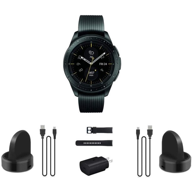 Restored Samsung Galaxy Watch SM-R815 42mm Black (Bluetooth) US Version ...