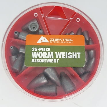 Ozark Trail Round Split Shot Fishing Weight Assortment Kit - Walmart.com