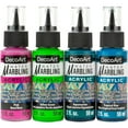 DecoArt Water Marbling Acrylic Paint - Tropical Delights, Set of 4, 2 ...
