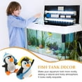 ETHZZLE 4Pcs Lightweight White Penguin Figure Aquarium Supply Floating ...