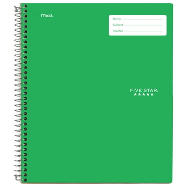 Five Star 1 Subject College Ruled Interactive Notebook, Color Choice ...