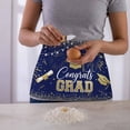 Blue Gold Graduation Cap Half Waist Apron Graduates Celebration ...