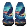 Brythos Flying Eagle & American Flag Car Seat Covers Set of 2 ...