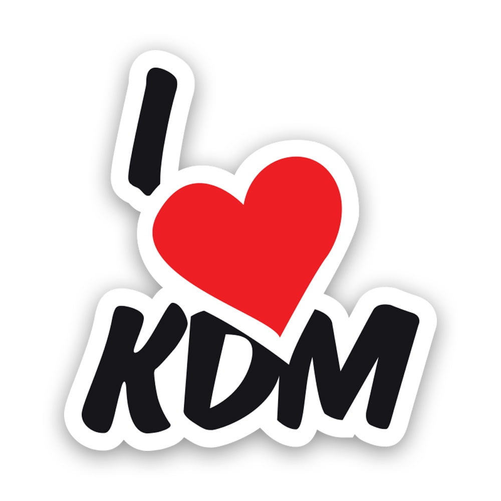I Love KDM Sticker Decal - Self Adhesive Vinyl - Weatherproof - Made in ...