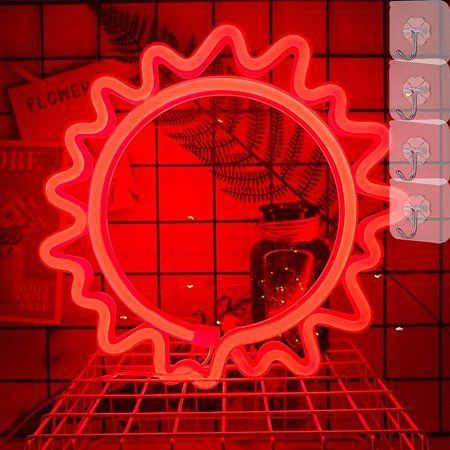 Sun Neon Light Sign for Wall Decor Sun LED Signs for Party Supplies ...