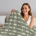 Arrow Throw Blanket for Couch Abstract Rustic Western Tribal Geometric ...