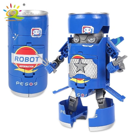 Huiqibao Deformation Soda Robot Warrior Model Combat Drink Mecha Action ...