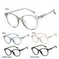 Clear Lens Fake Glasses for Women Retro UV400 protection Round Plastic ...