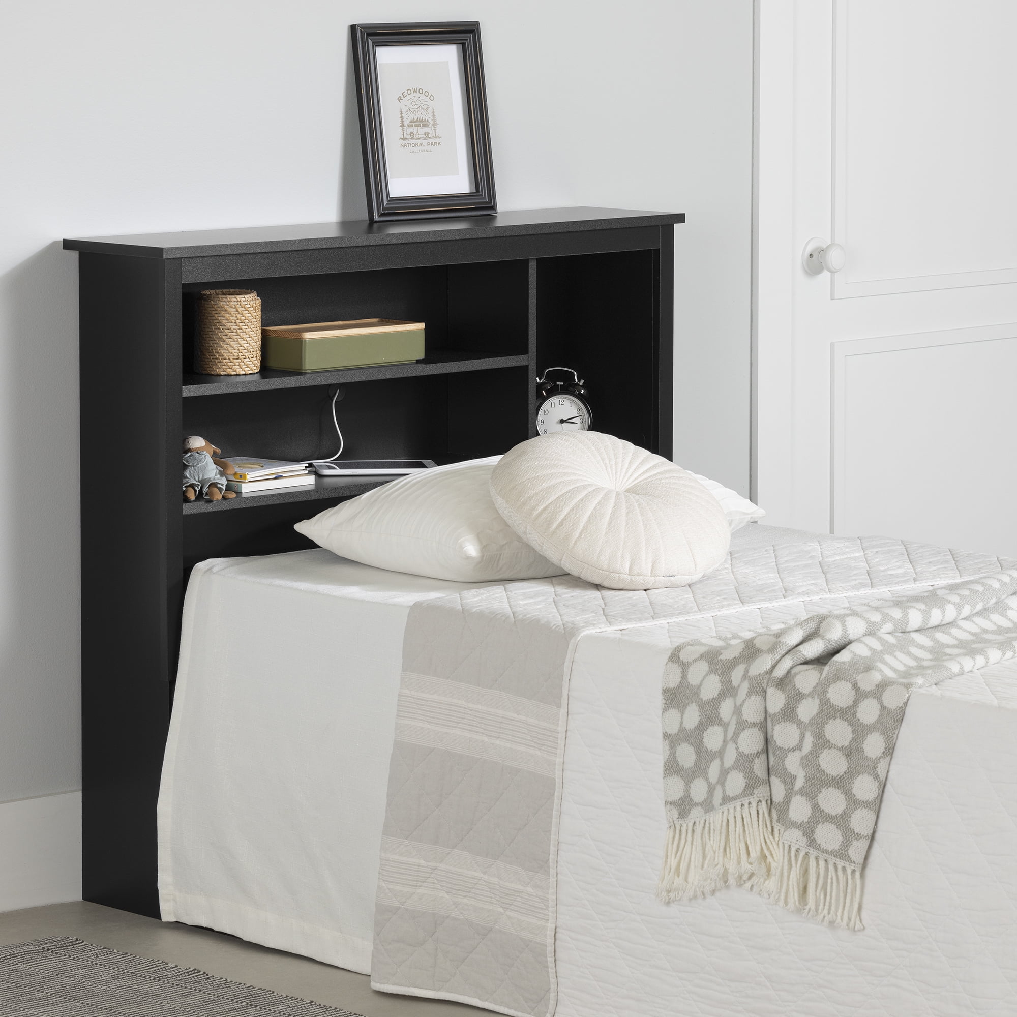 Click here for South Shore Vito Twin Bookcase Headboard With Stor... prices