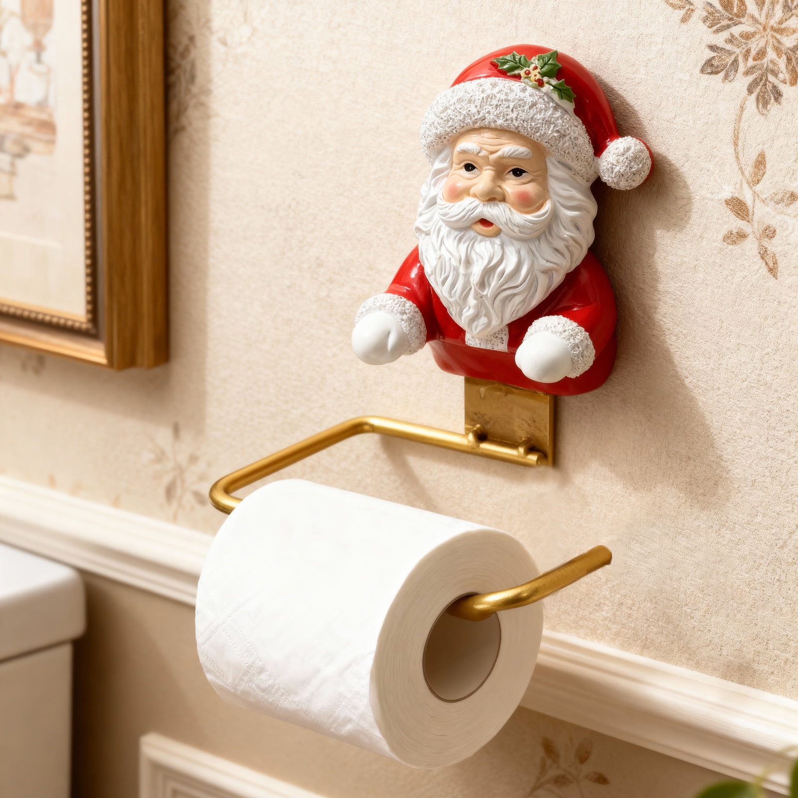 Christmas Snowman Santa Shaped Paper Towel Holders Home Toilet ...