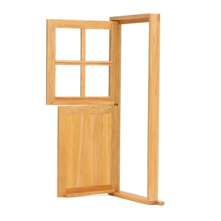Mini Door, Unpaint Simulation Dollhouse Door Wooden 1:12 Scale For Kids ...