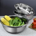 ACDANC 2026 New 2Pcs Stainless Steel Bowl Curled Edge Design Mixing ...