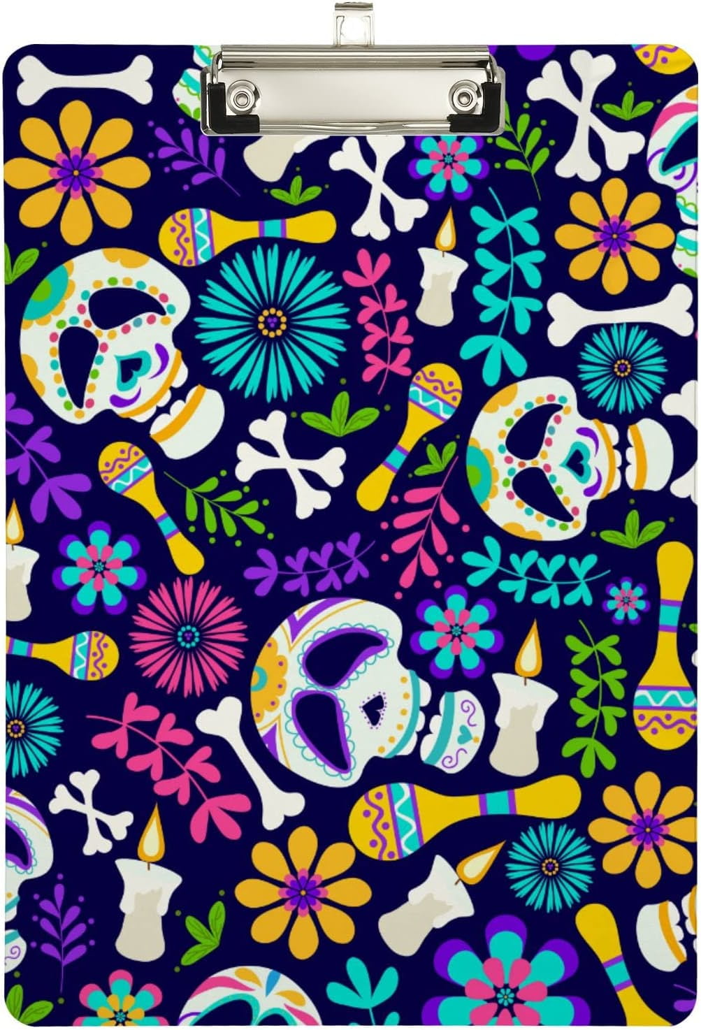 FMSHPON Candle Flower Skeleton Clipboard Hardboard Wood Nursing Clip ...