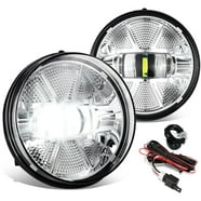 DNA Motoring LED Fog Light Lamps, Bezel and Switch, Fits 2018-2020 ...