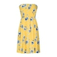 Ganfancp 2024 Fashion Womens Summer Dresses Casual Strapless Dresses