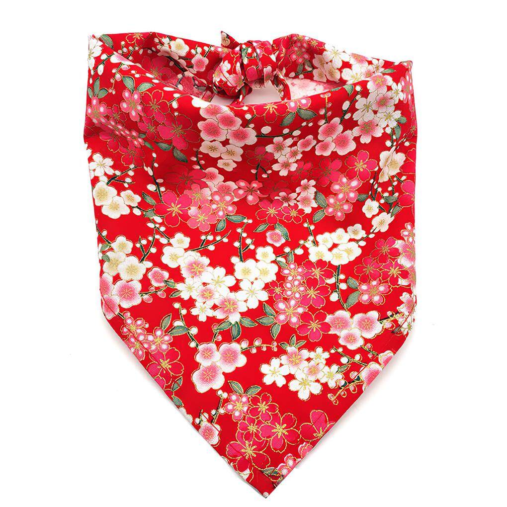 TureClos Pet Bandana Pet Scarf For Dogs Or Cats Japanese Sakura Style ...