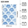Blue Fan Pattern Watercolor Notebook Detachable Coil Notebook Diary ...