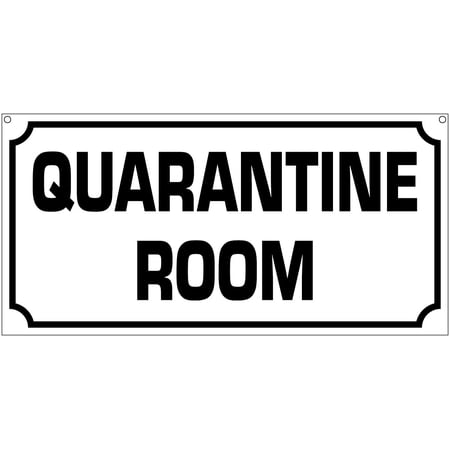 Quarantine Room- 6x12 Aluminum Bar man Cave Zombies Funny Decorative ...
