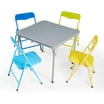 Homy Casa Folding Play Table Set with 4 Chairs, Ideal for Toddler ...
