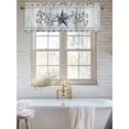 Curtain Valance for Windows, Blue Country Star Kitchen Valances Rod ...