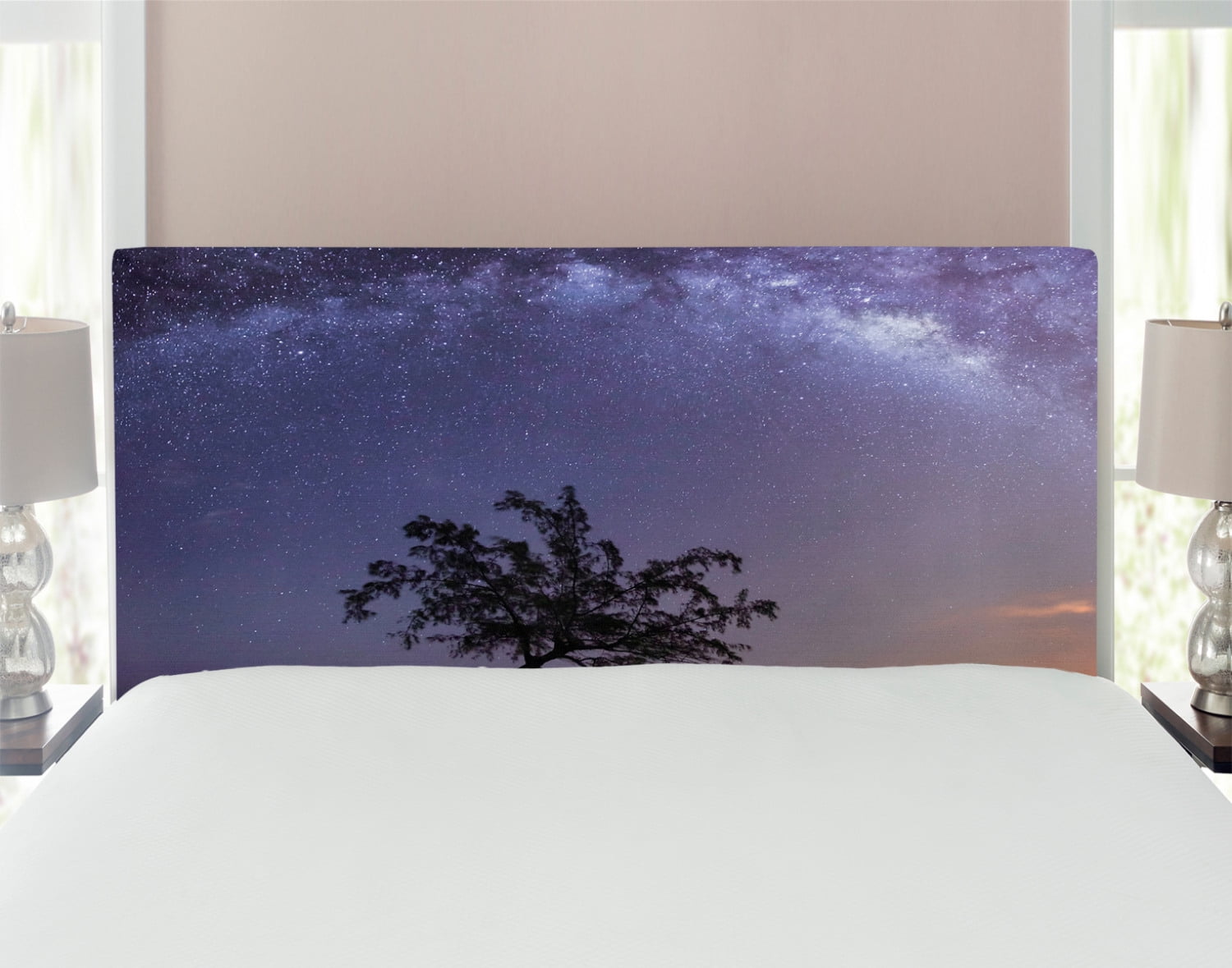 Nebula Headboard, Tree and Milky Way Outer Space Galaxy Stars Theme ...
