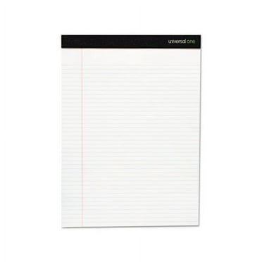 Premium Ruled Writing Pads, Wide/Legal Rule, 8.5 x 11, White, 50 Sheets ...
