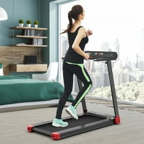 SuperFit Portable Home Treadmill, Foldable Red, Compact for Small Space ...