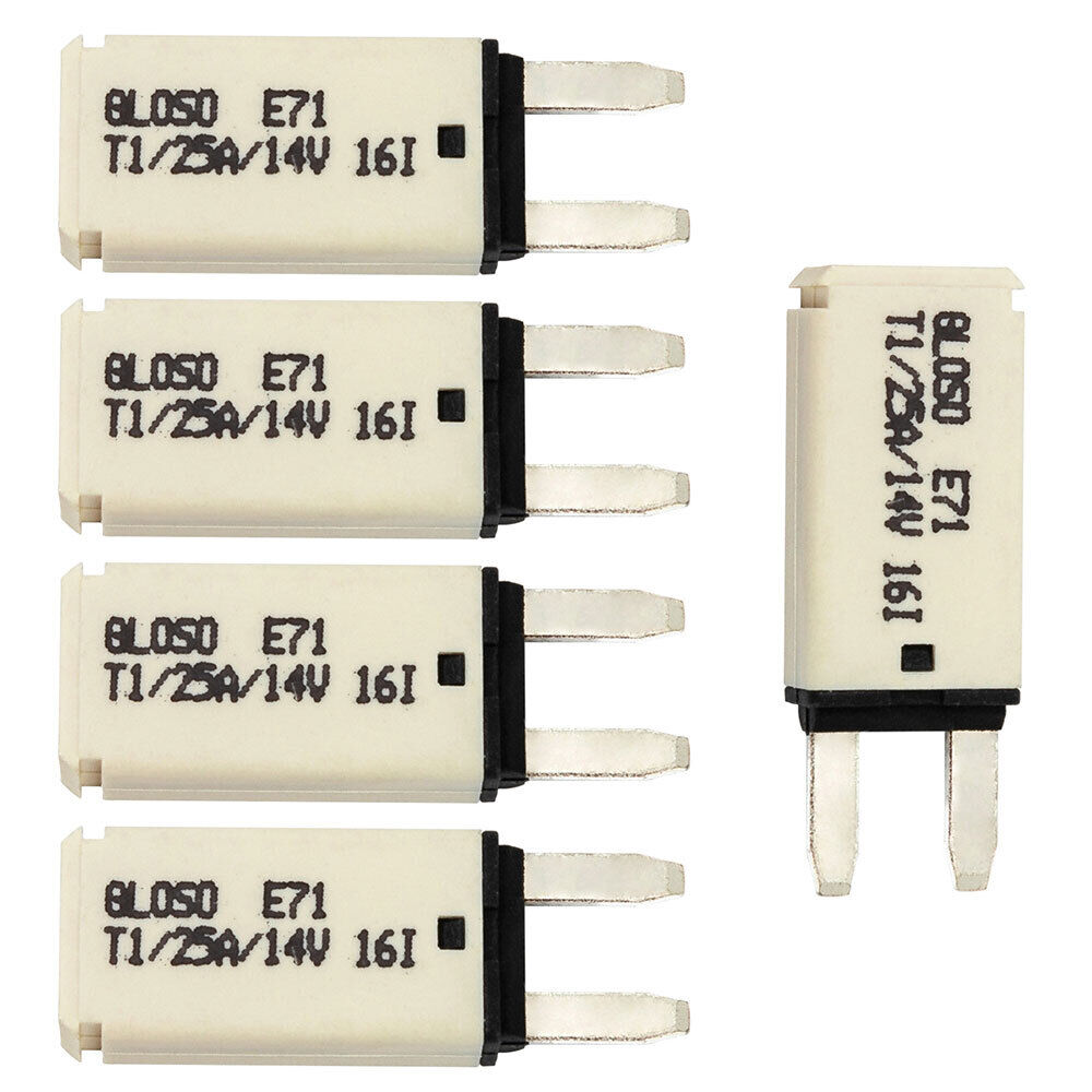5PCS Mini ATM Manual Reset Circuit Breaker Blade Fuse Car Boat Truck ...