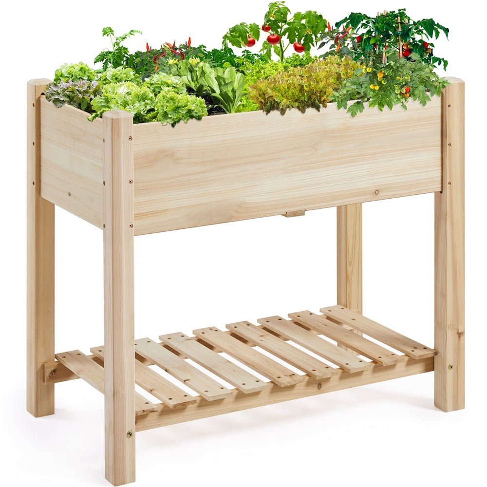 Click here for Yaheetech Wooden Raised Garden Bed 34 X 18.1 X 30... prices