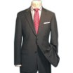 Mens Brown Pinstripe 140 S Wool Business Suits - Walmart.com