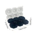 Orangide 6-Cube Diamond-Shaped Silicone Ice Tray, Puck-Style Ice Mold ...