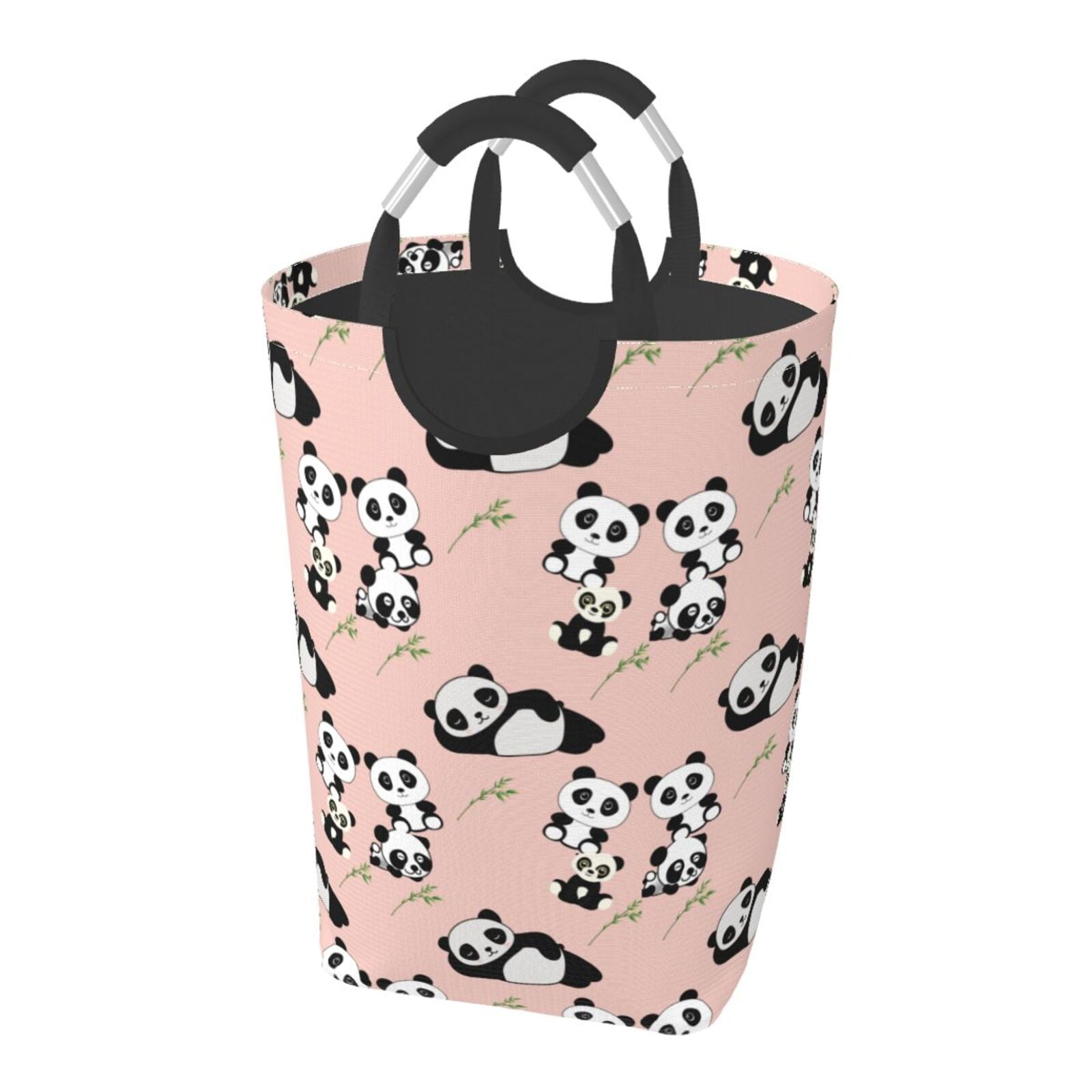 XMXY Cartoon Pink Panda Rectangular Laundry Basket Organizer ...