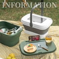 Yajisi Folding Picnic Camping Storage Basket Large Capacity Outdoor BBQ ...