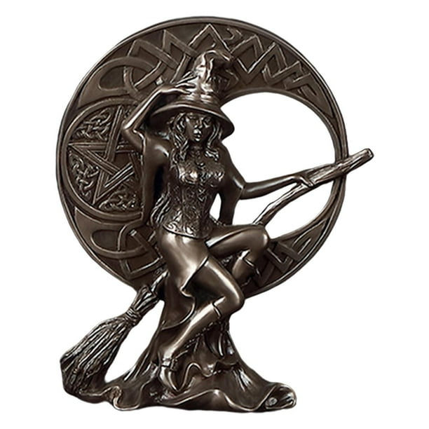 keepw Mystical Witch Figurines Enigmatic Witchcraft Sculpture for ...