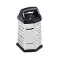 Box Grater 6 Sides Stainless Steel Cheese Shredder Vegetable Slicer ...