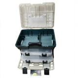 Plano Fishing Tackle Box, Two-By Rack System Metallic Green/Silver ...