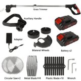 Handheld Electric 3-in-1 Cordless Grass Trimmer, Edger & Lawn Bush ...
