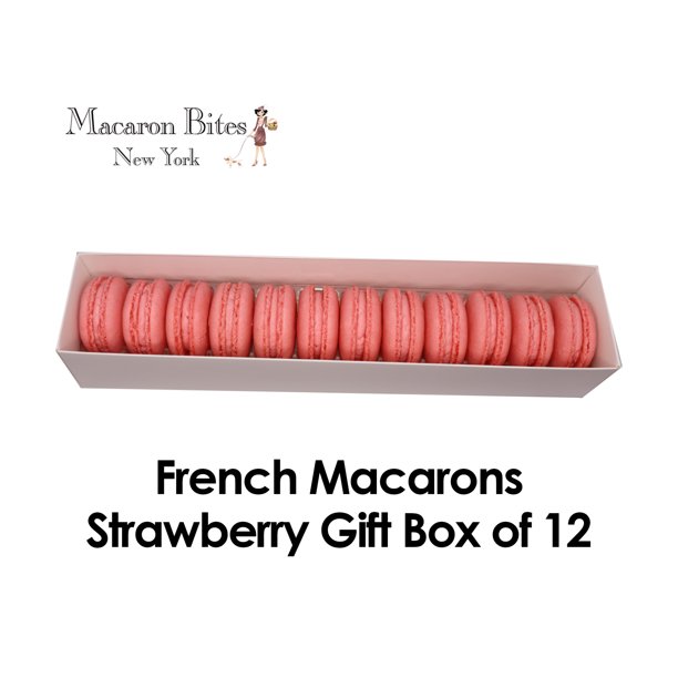 Macaron Bites Strawberry French Macarons, 12 Count - Walmart.com ...