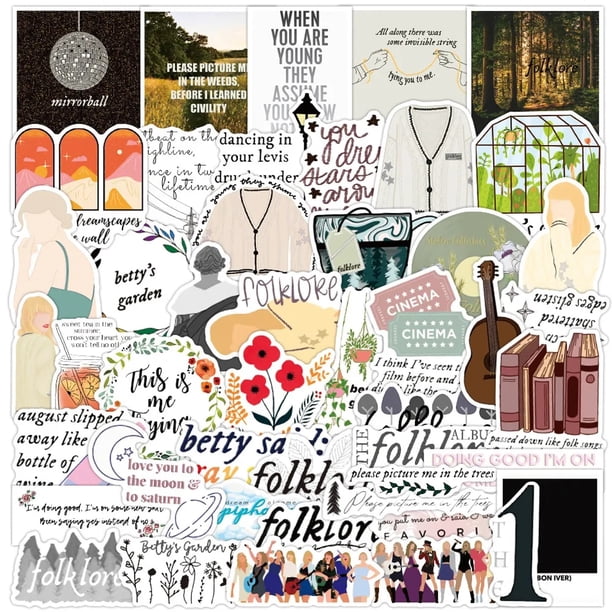 10/30/50PCS Alison Swift Taylor Folk Song Stickers Laptop Guitar ...