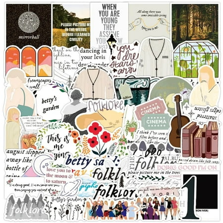10/30/50PCS Alison Swift Taylor Folk Song Stickers Laptop Guitar ...