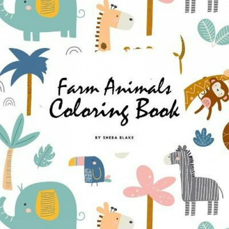 Farm Animals Coloring Book for Children (8.5x8.5 Coloring Book ...